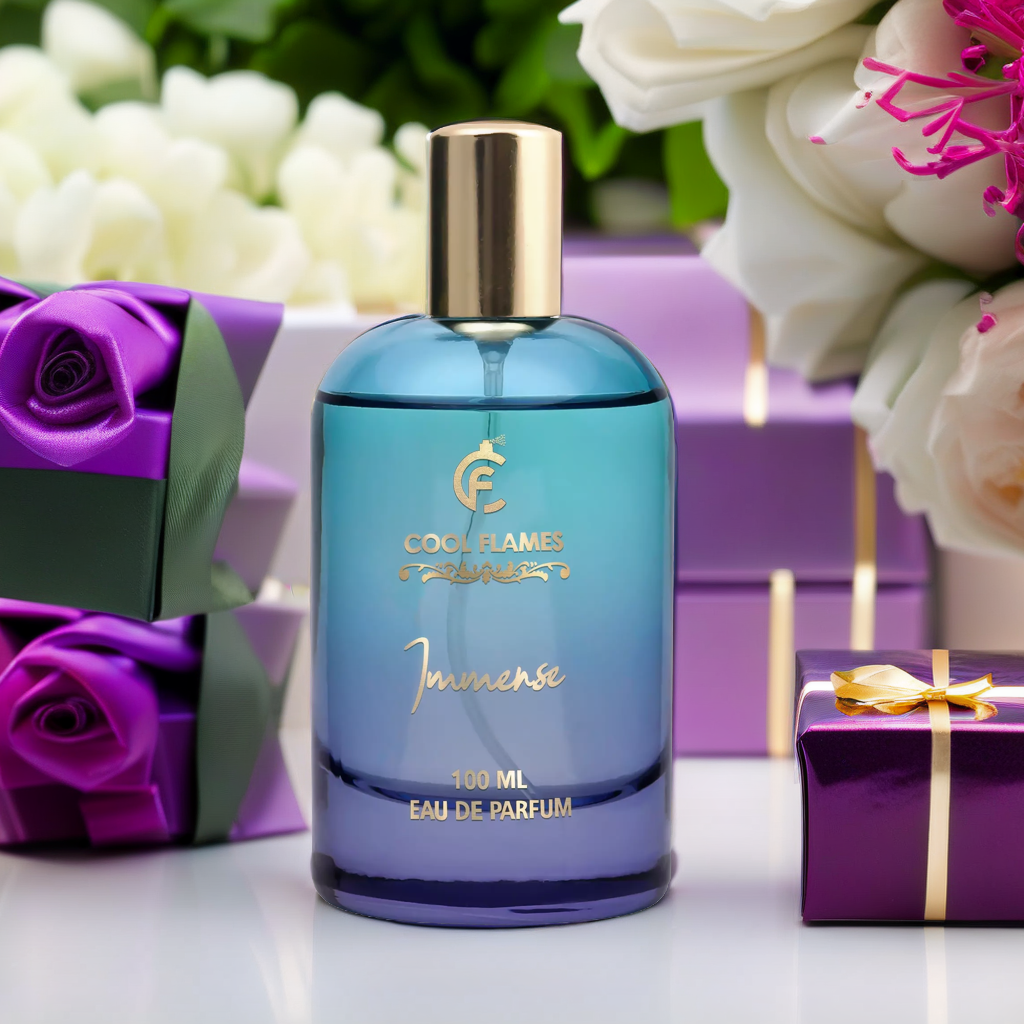 Cool Flames Luxury Immense Unisex Liquid Eau De Parfum With Lemon, Lily ...