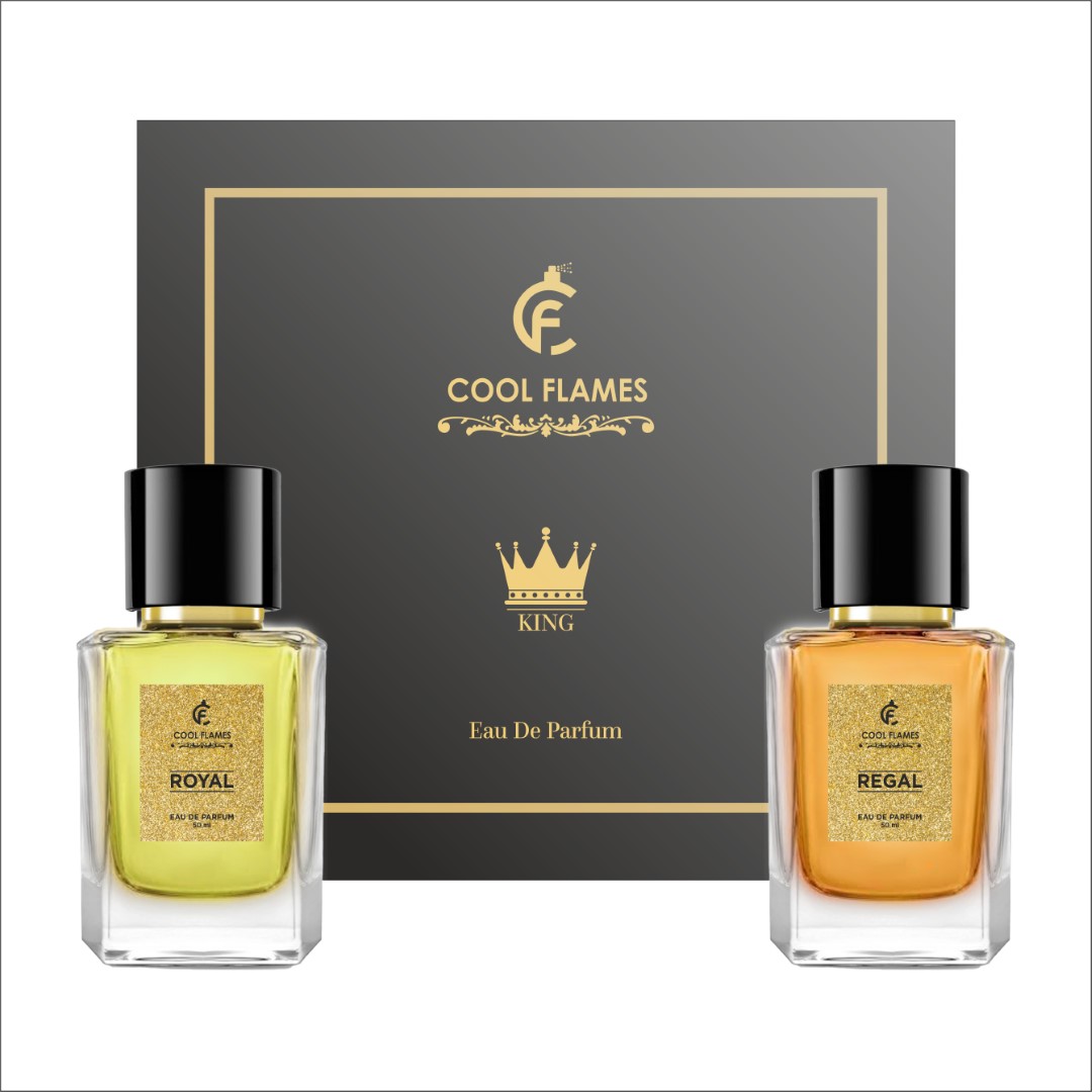 Cool Flames King Men’s Premium Perfume Gift Set - Pack of 2 Eau De ...